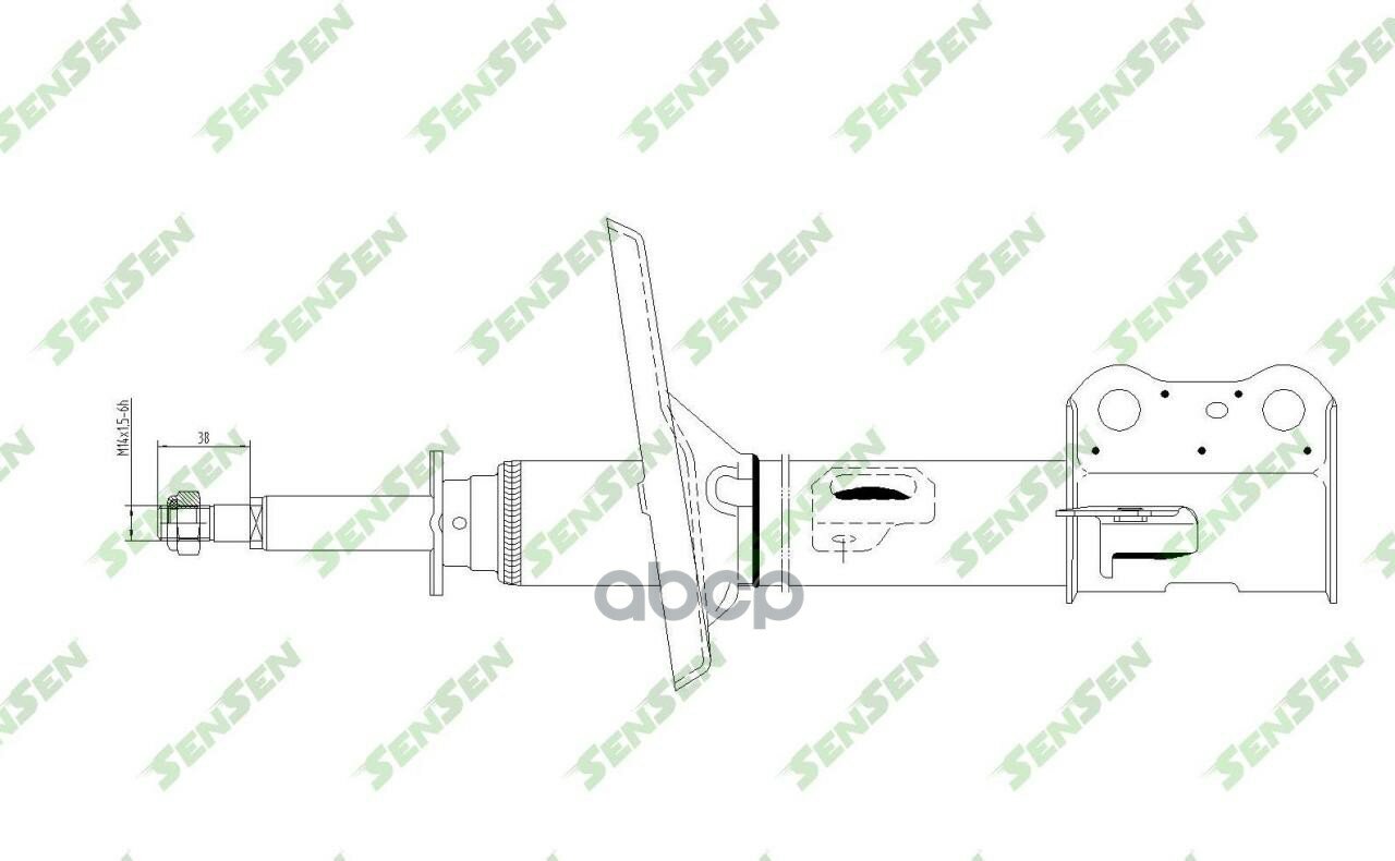 Амортизатор передний левый газовый TOYOTA Camry 96- Sensen арт. 42140665