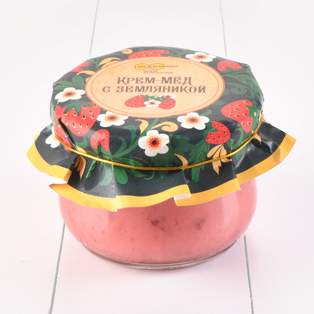 Крем-мед с земляникой "Русский стиль" 230 гр.