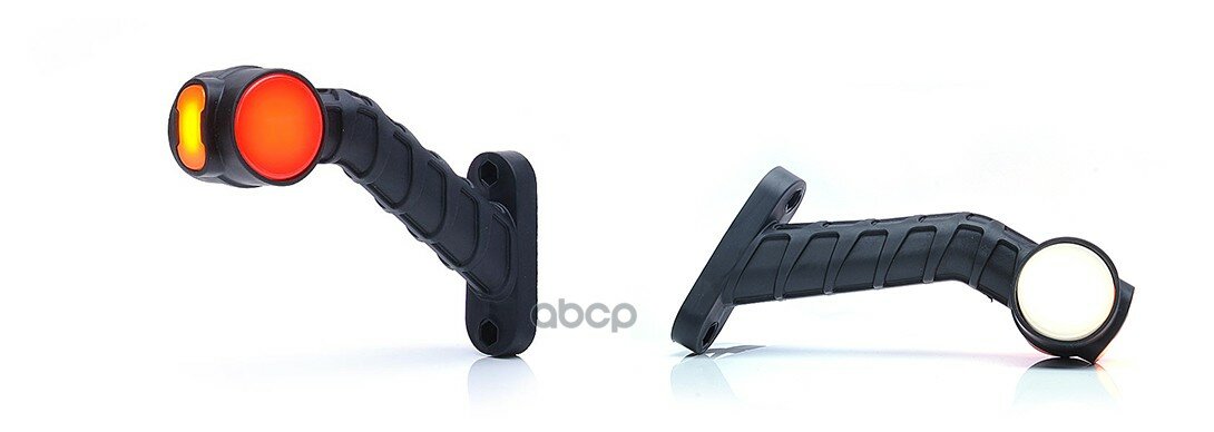 Фонарь габаритный ! рожок левый, неон 12V-24V LED провод 20cm WAS арт. 1093L