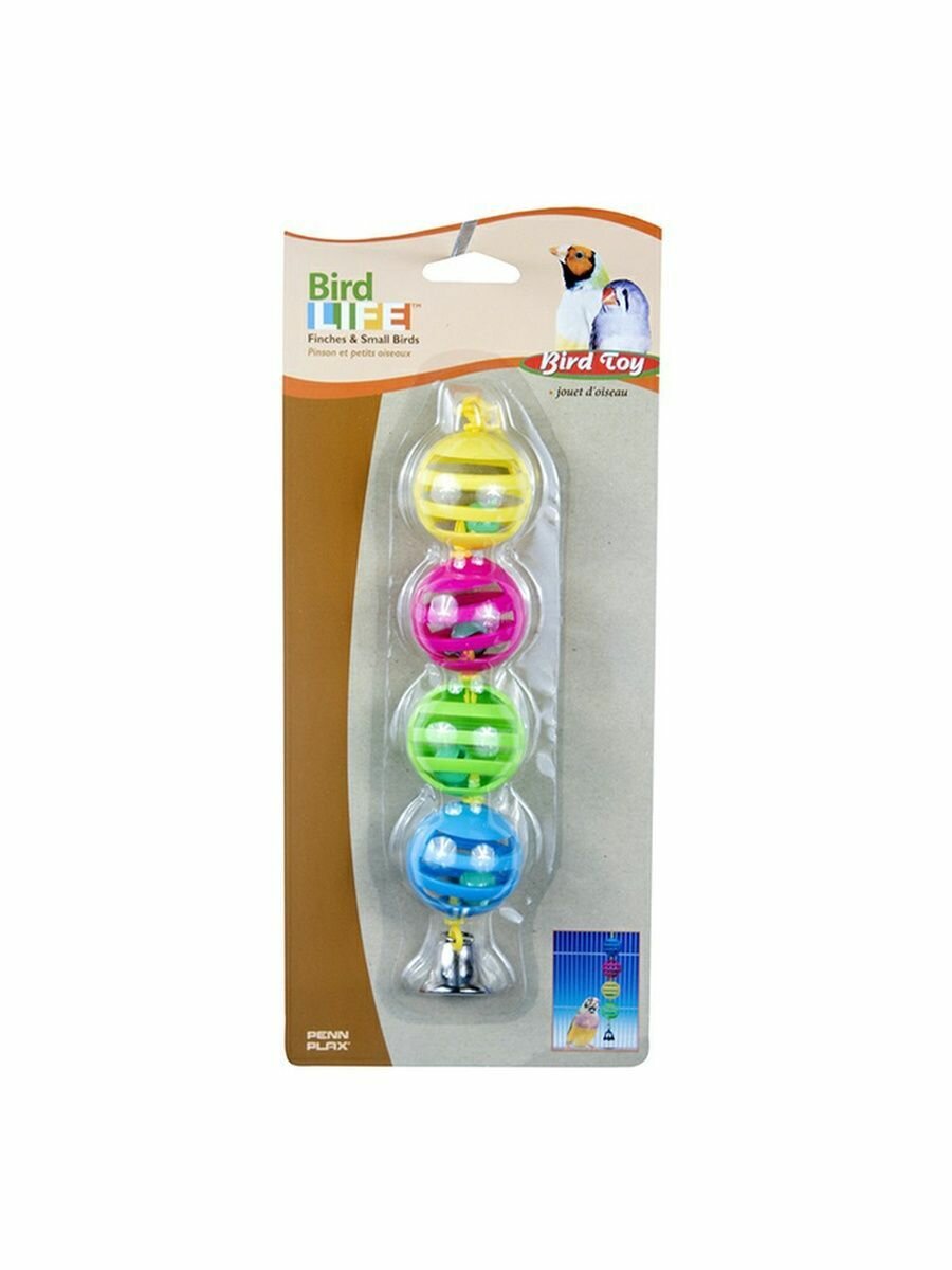 Penn-Plax Игрушка для птиц Шары с колокольчиком/