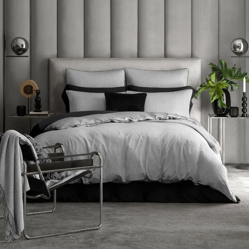 Togas Комплект постельного белья двуспальный евро "Антрацит" 200x210/260x270/50x70-2 модал, растительные волокна