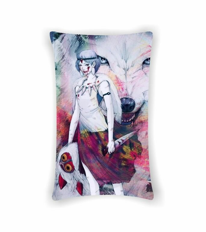 Подушка Принцесса Мононоке, Princess Mononoke №2, С одной стороны