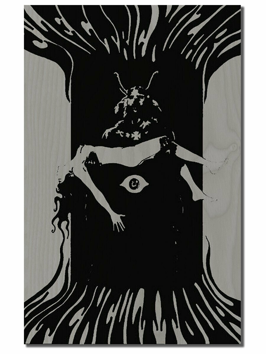 Картина интерьерная на дереве, рисунок музыка электрик визард electric wizard - 5269 В