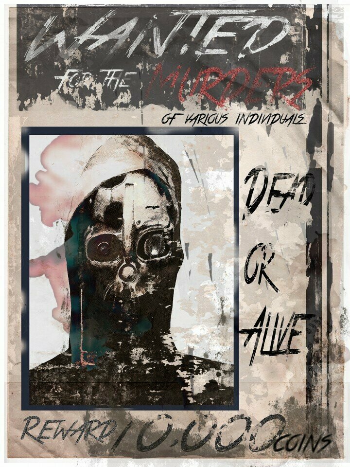 Плакат, постер Dishonored/Обесчещенный на бумаге, размер 21х30см