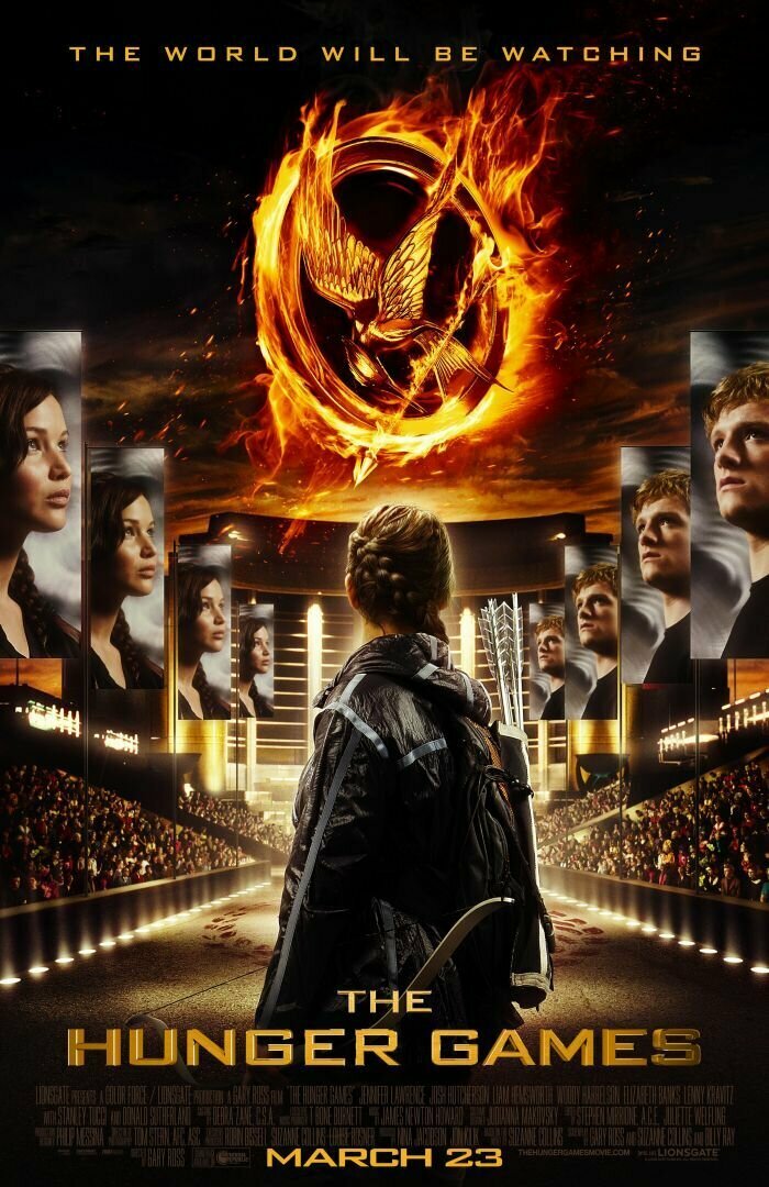 Плакат, постер Голодные игры/The Hunger Games на бумаге, размер 30х42см