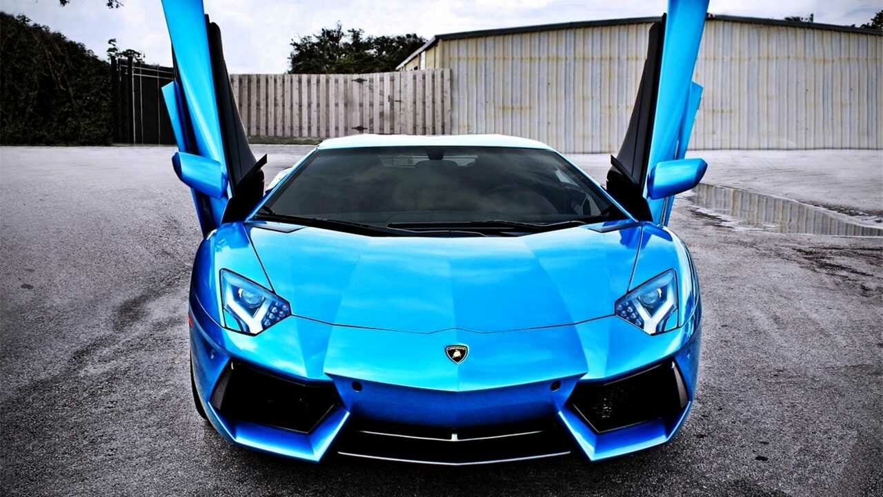 Картина на холсте 60x110 LinxOne "Lamborghini car двери" интерьерная для дома / на стену / на кухню / с подрамником
