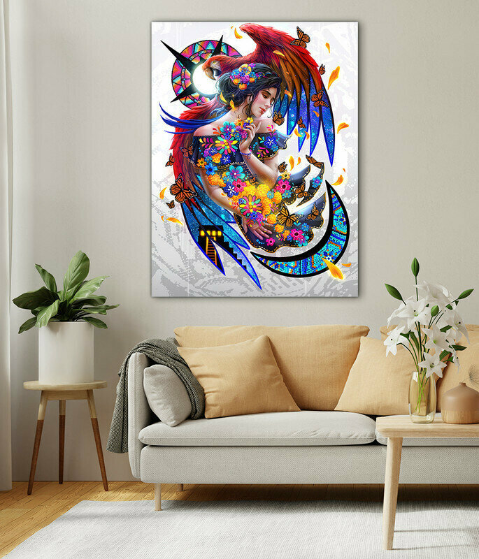 Интерьерная картина на холсте "Арт - Жасмин и Яго" размер 22x30 см