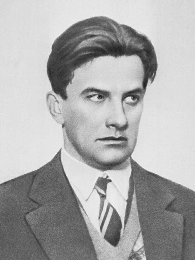 Плакат, постер Маяковский Владимир на холсте, размер 21х30см