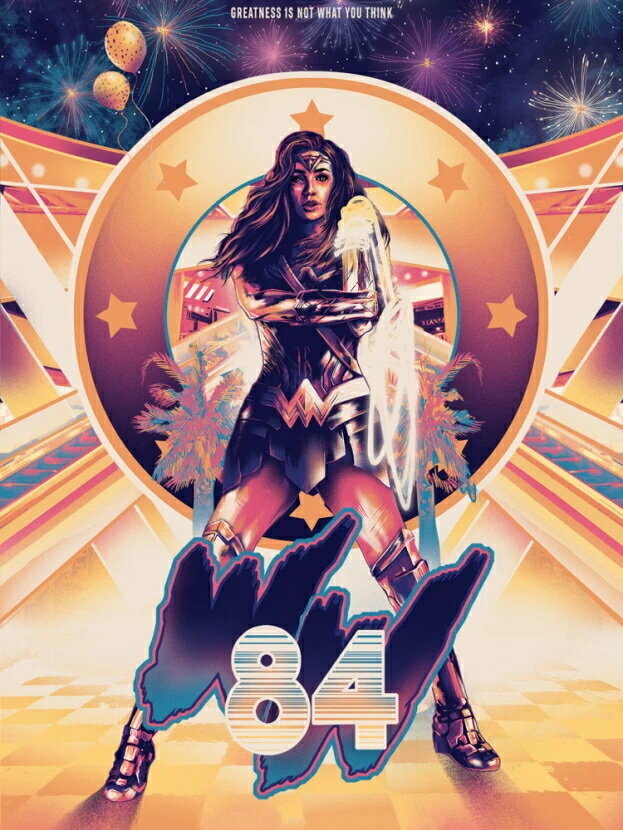 Плакат, постер Wonder Woman 1984 на бумаге, размер 30х42см