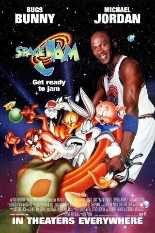 Плакат, постер Space Jam-Космический джем на бумаге, размер 21х30см