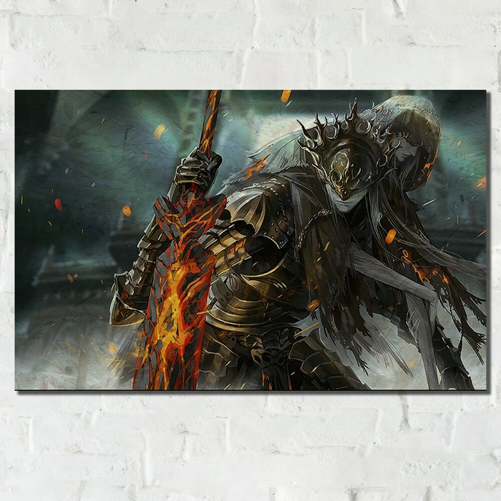 Картина интерьерная на рельефной доске ОСП Игры Dark Souls 3 - 14146