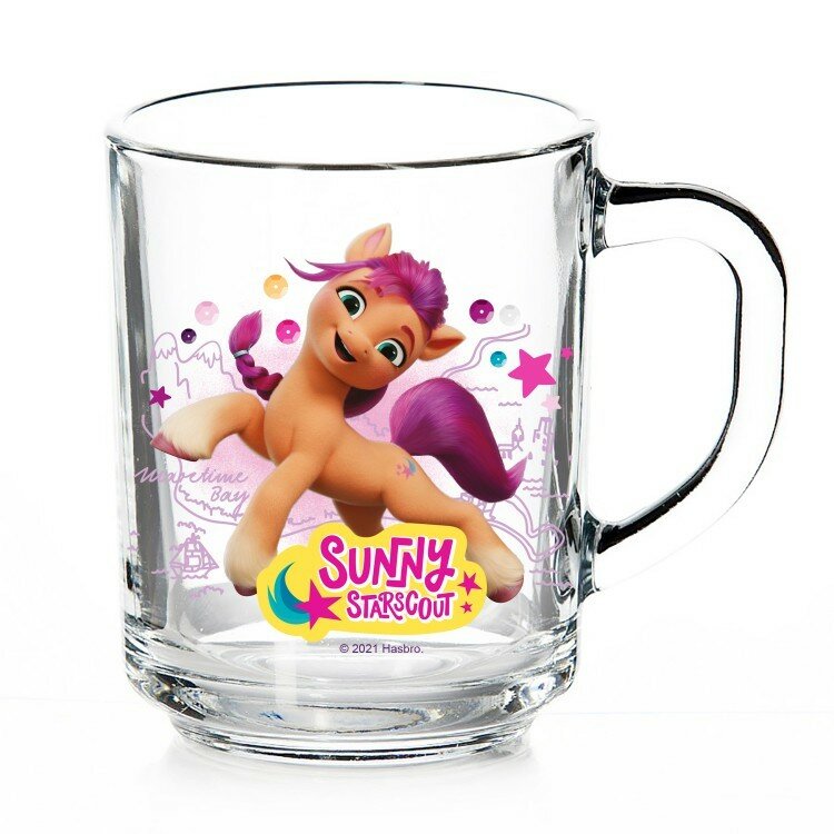 Кружка "Мой маленький пони: фильм 2", Вместе лучше, мал, 230 мл, стекло (2022 год, Пакет)