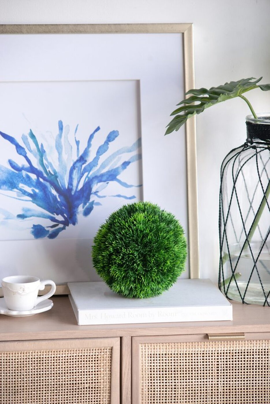 59159 Шар декоративный Самшит 19х19х19см, Пластик, металл, Glasar