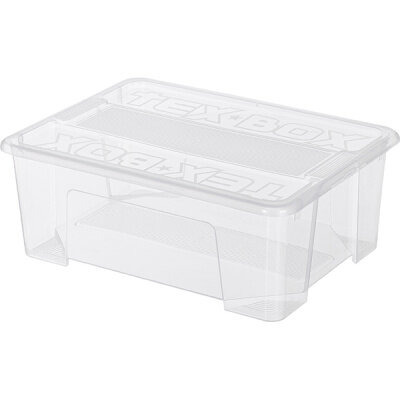Контейнер пластиковый для продуктов 10л прямоугольный 380х280х140мм с крышкой ПП