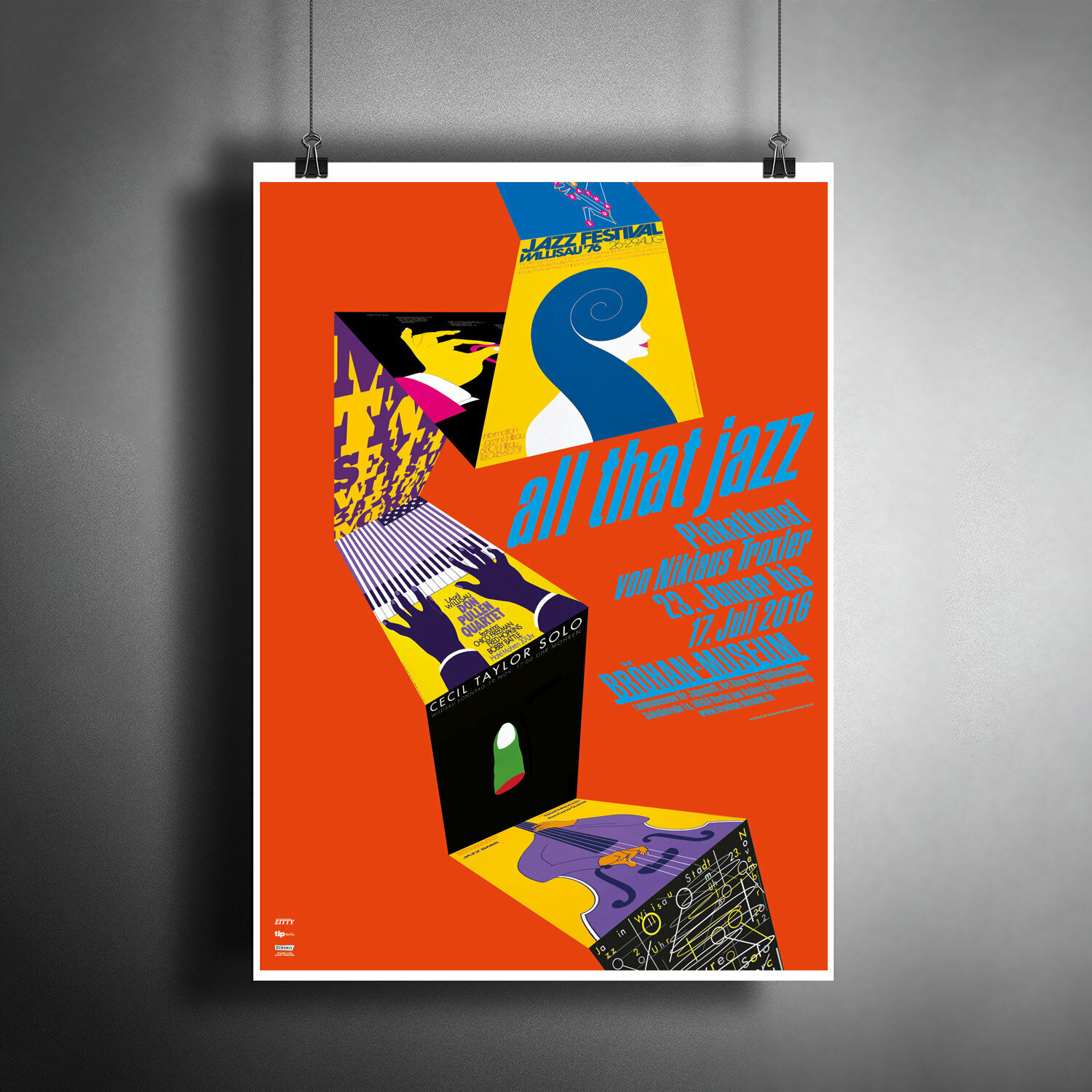 Постер плакат для интерьера "Швейцарский графический дизайнер Никлаус Трокслер"/ A3 (297 x 420 мм)