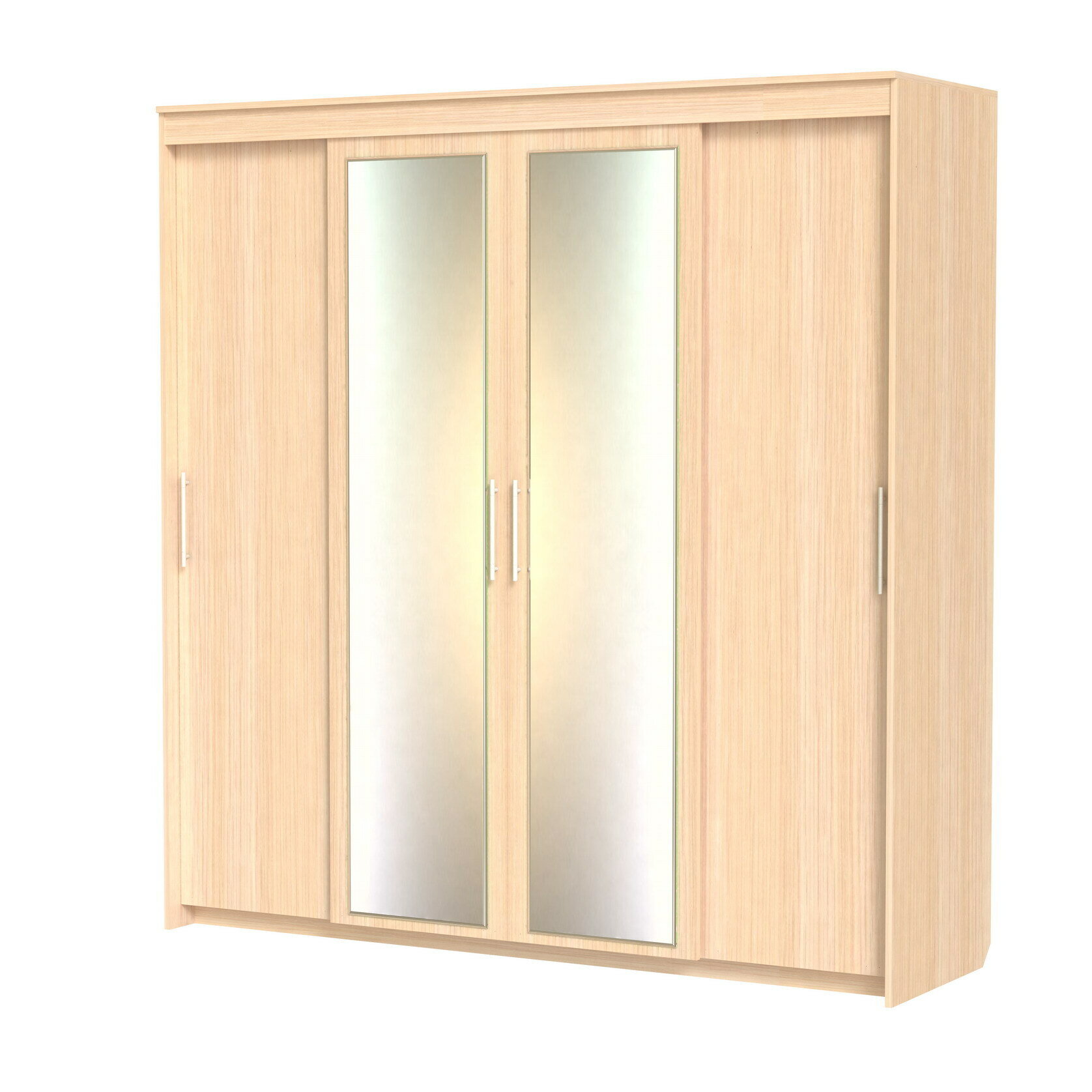Шкаф-купе "ШК-23" с зеркалом 2020*2100*620 Дуб молочный