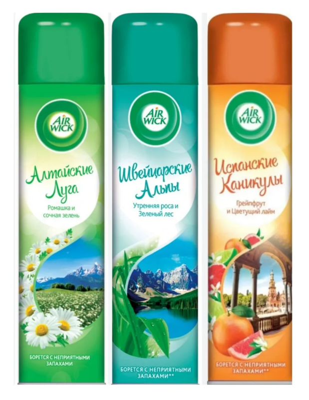 Освежитель воздуха (Микс 5) Air Wick 290 мл х 3 шт