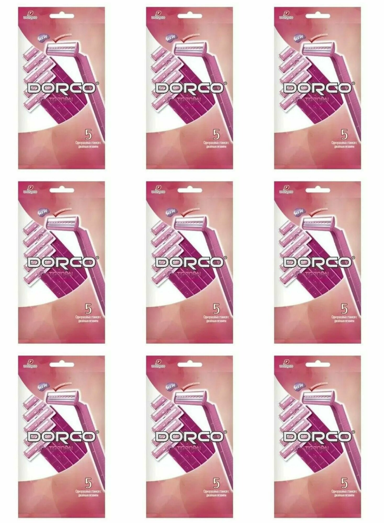 Dorco Станок одноразовый, 5 шт, 9 уп
