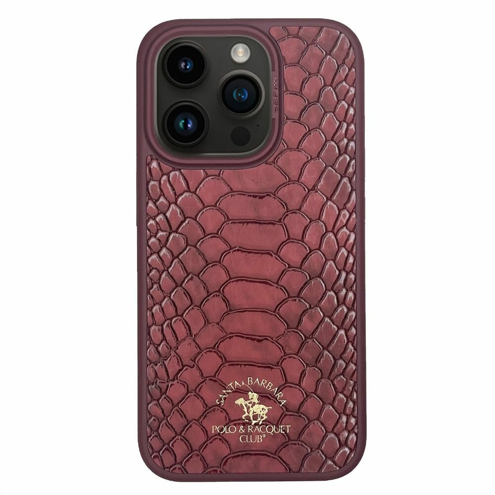 Чехол Santa Barbara Polo & Racquet Club Knight для смартфона Apple iPhone 15 Pro, красный