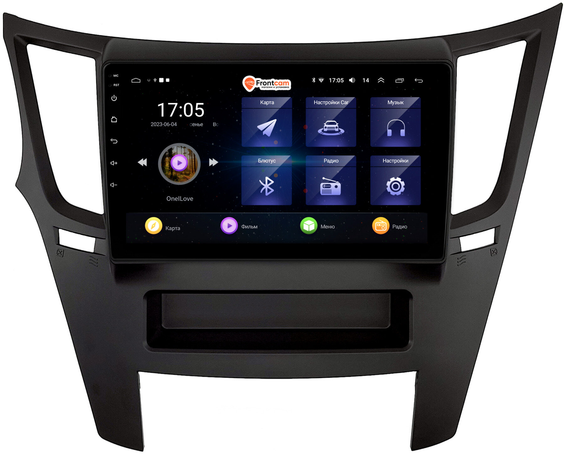 Штатная магнитола Subaru Legacy 5, Outback 4 2009-2014 (черная, левый руль) OEM RK9-0087 Android 10 (CarPlay, AHD, 1/32)