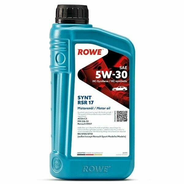 Масло моторное ROWE HIGHTEC SYNT RSR 17 SAE 5W-30 (1 л)