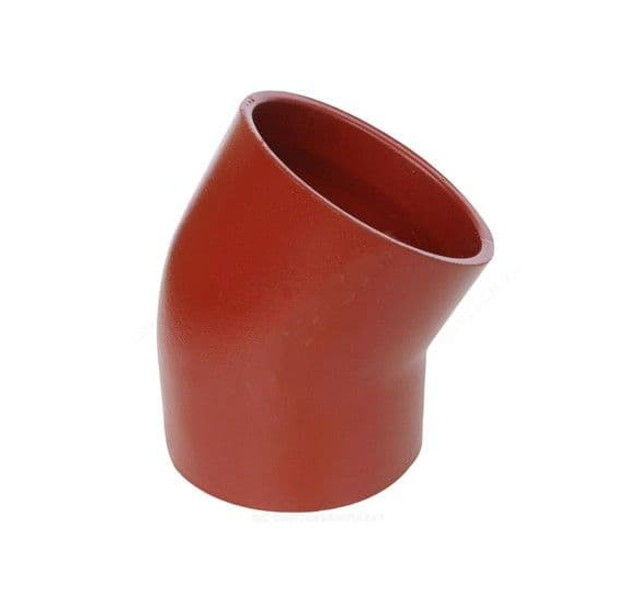 Отвод DUKER чугун SML Ду 70 45 градусов б/растр