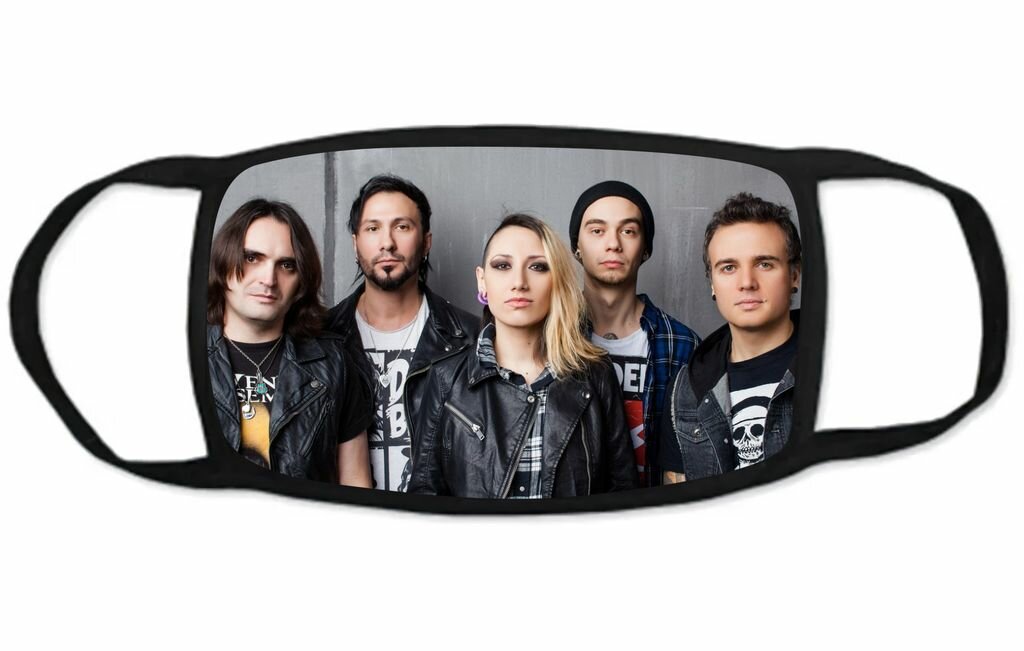 Маска защитная тканевая на лицо Louna, Луна №1, Взрослая - 20 на 12,5 см