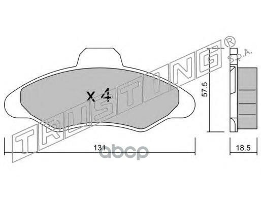 К-т дисков. тормоз. колодок FORD ESCORT 90-94 F Trusting арт. 0730