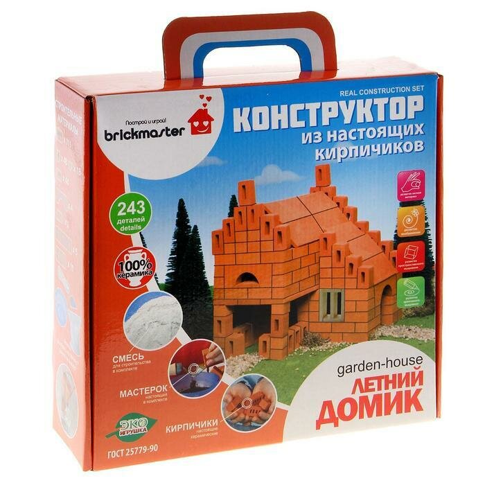 Конструктор керамический Летний домик , 243 детали