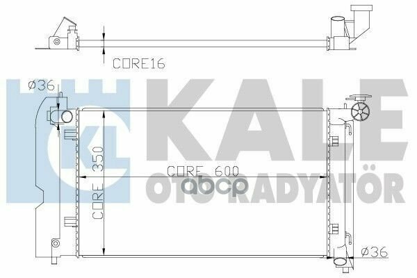 Радиатор системы охлаждения TOYOTA AVENSIS / COROLLA KALE арт. 366800