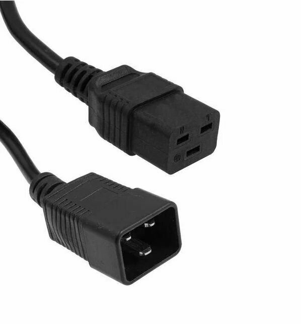 Шнур сетевой SCZ C19-C20 FEMALE-MALE 3*1.5 1.8М 16A