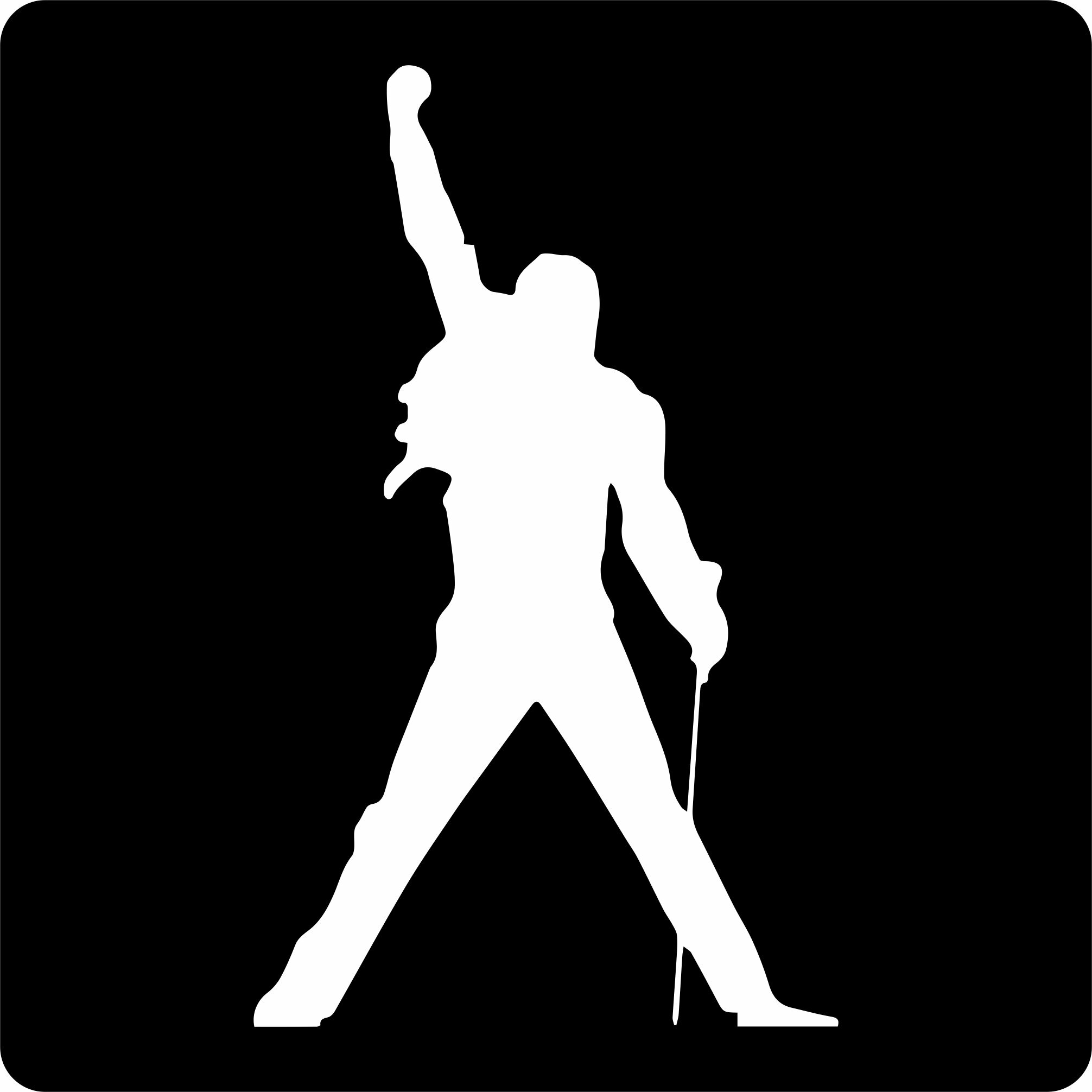 Наклейка на авто Группа Queen Фреди Меркури 15х9 смвлагостойкие, оригинальные, аксессуары для авто.