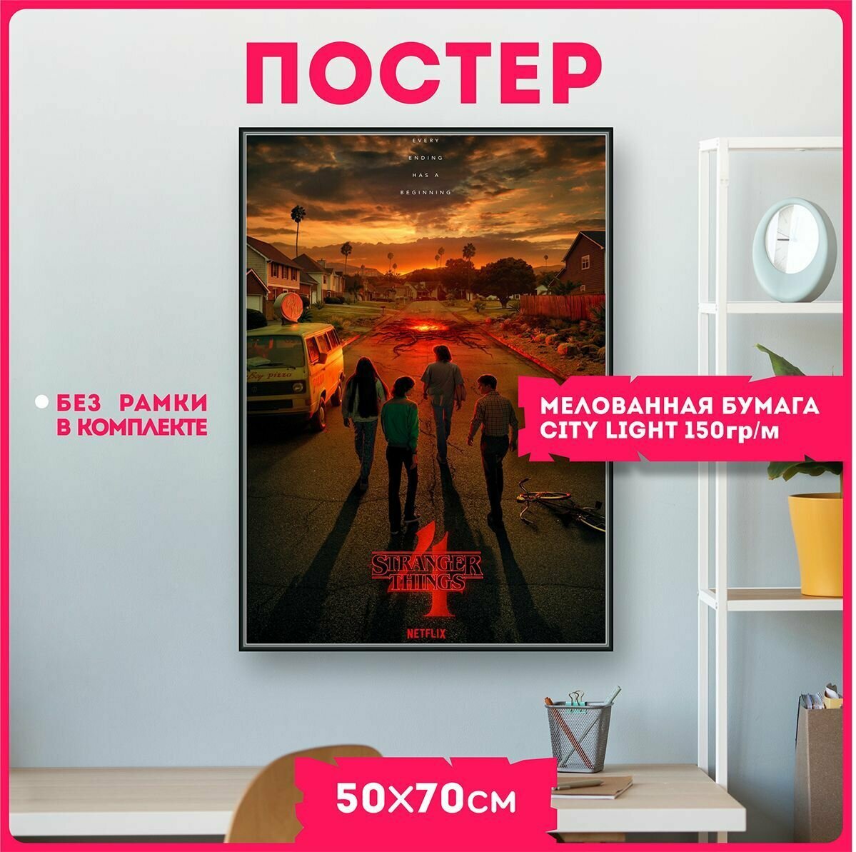 Постеры на стену Очень странные дела сериал ОСД v5