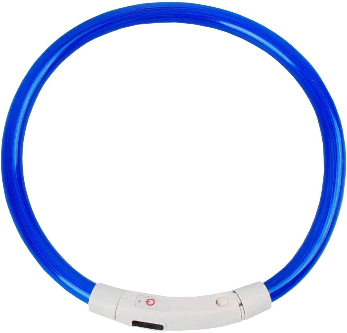 Ошейник для собак светящийся с USB-зарядкой PerseiLine Rich Breed М силикон синий 40-50 см (1 шт)