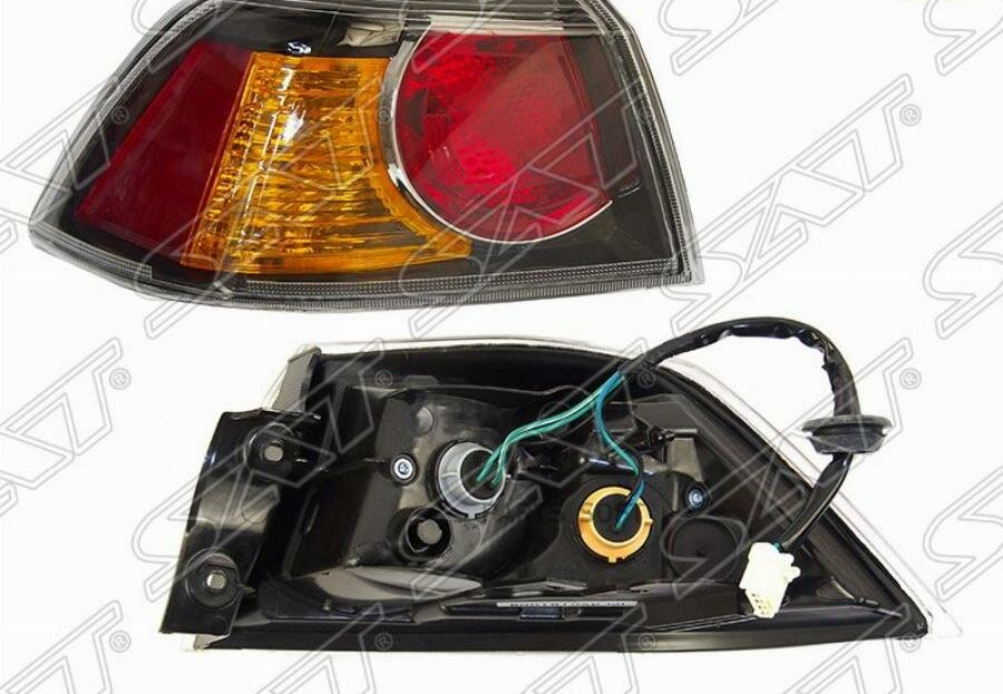 Фонарь задний Mitsubishi Lancer 07-17 / Lancer Evolution 07-17 (Слева/ чёрный) SAT ST-214-19A9L-AE2C | цена за 1 шт