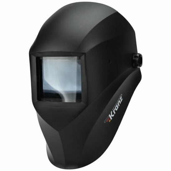Маска сварщика Kranz с черным минеральным стеклом DIN 9
