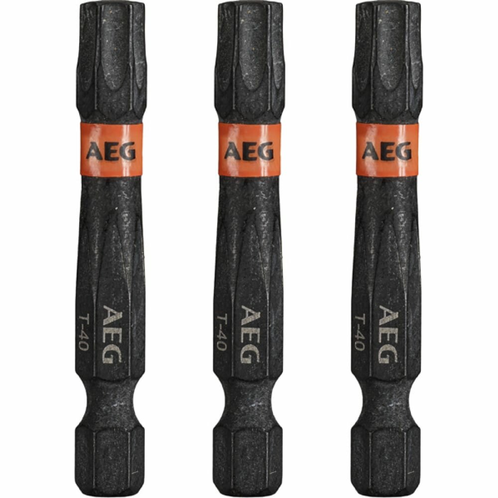 Биты ударные AAK503TX40 (3 шт; TX40; 50 мм) AEG 4932479190, с ударными шуруповертами — фото 1