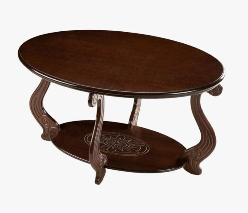 Стол Виват М Вис Red Black светлое дерево, дерево, овальная столешница, ножки