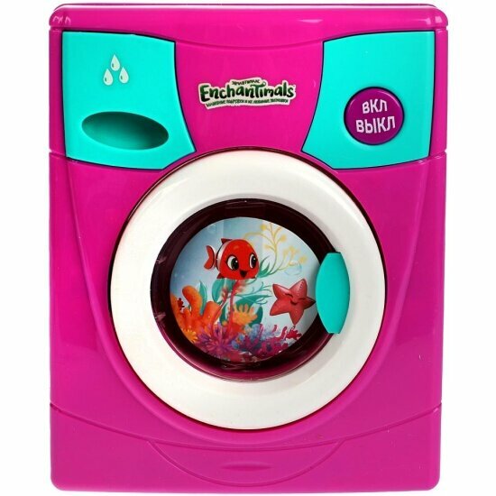 Игровой набор Играем Вместе B363673-R3 Enchantimals. Стиральная машинка с водой и крутящимся барабаном