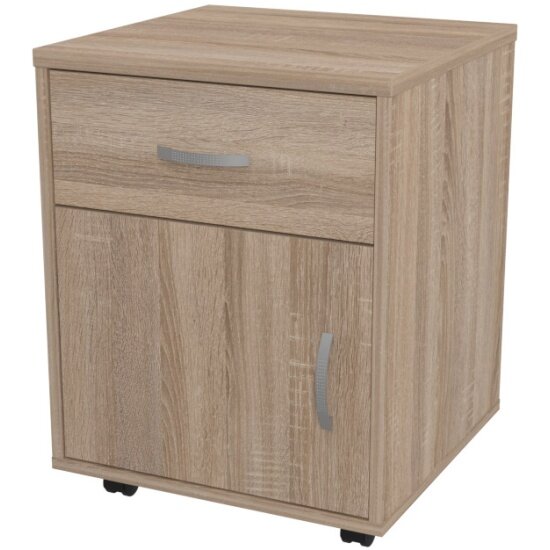 Тумба Меб-фф офисная подкатная ТВ-30 цвет Дуб Сонома 45/44/60 см