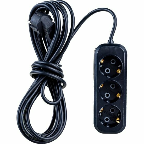 Ayger Удлинитель бытовой АYGER ПВС 3х0,75 ГОСТ 3500Вт 3 гнезда 7м