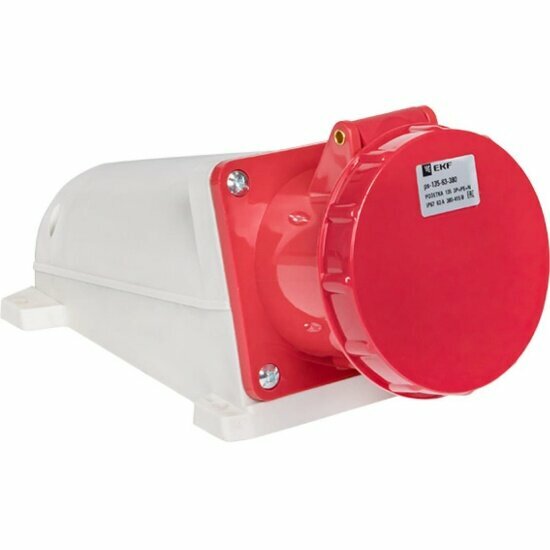 Розетка Ekf наружн. уст. 63А 380В 3P+РЕ+N IP67 (135), ps-135-63-380