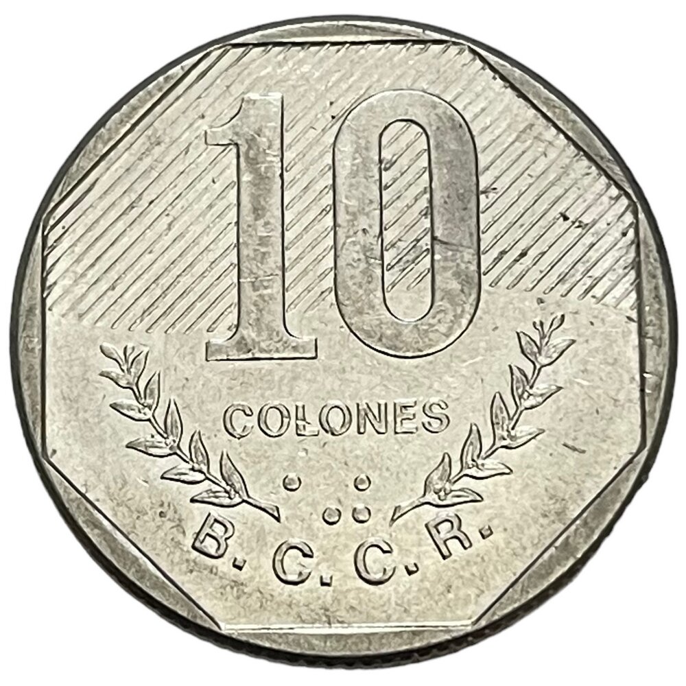 Коста-Рика 10 колонов 1985 г. (2)