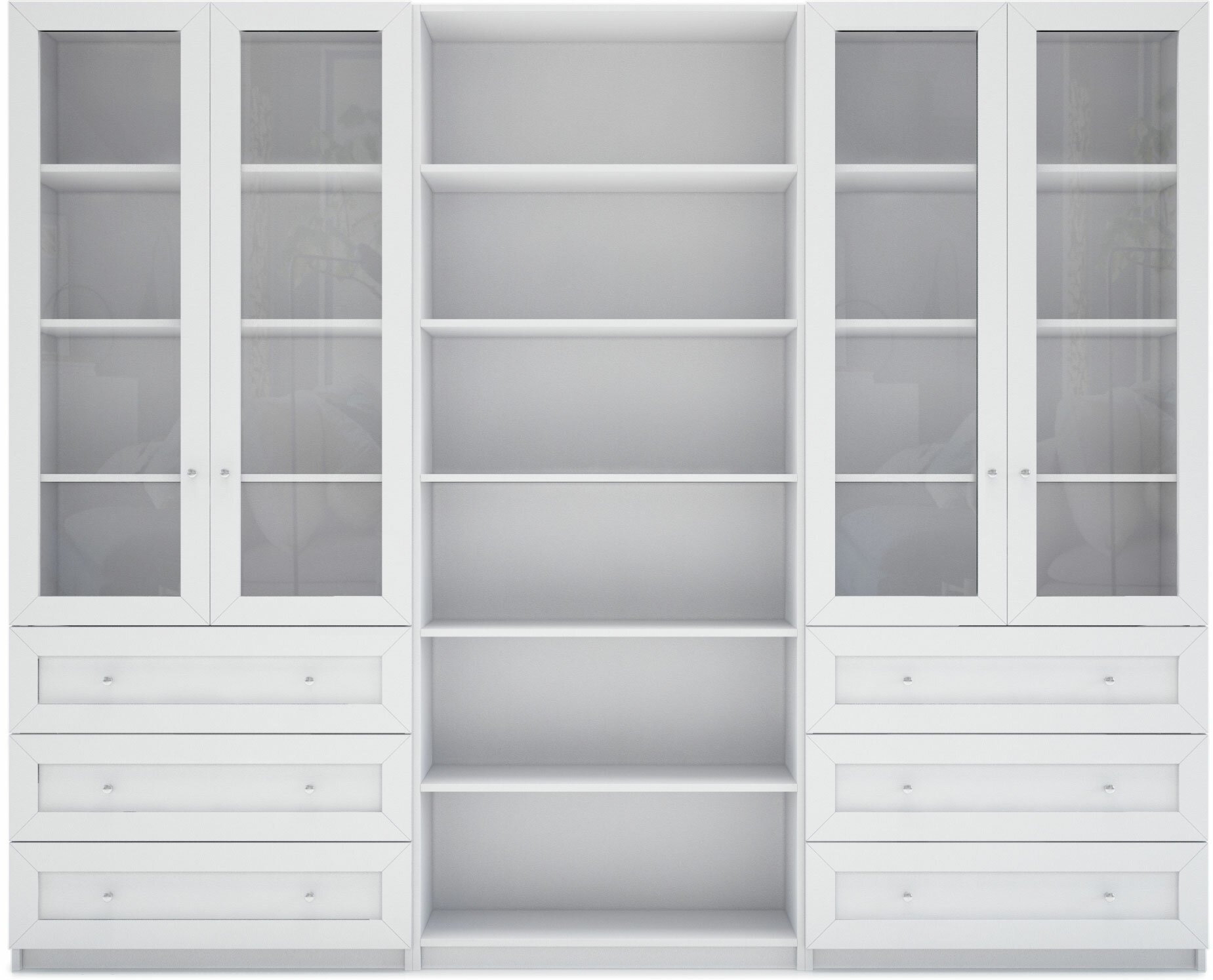 Шкаф Билли 53 белый дизайн IKEA