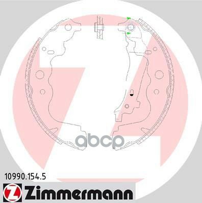 Колодки барабанные ! задн. 228x42 Lada Largus 12>, Renault Logan/Duster 1.4-1.6/1.5DCi Zimmermann арт. 109901545