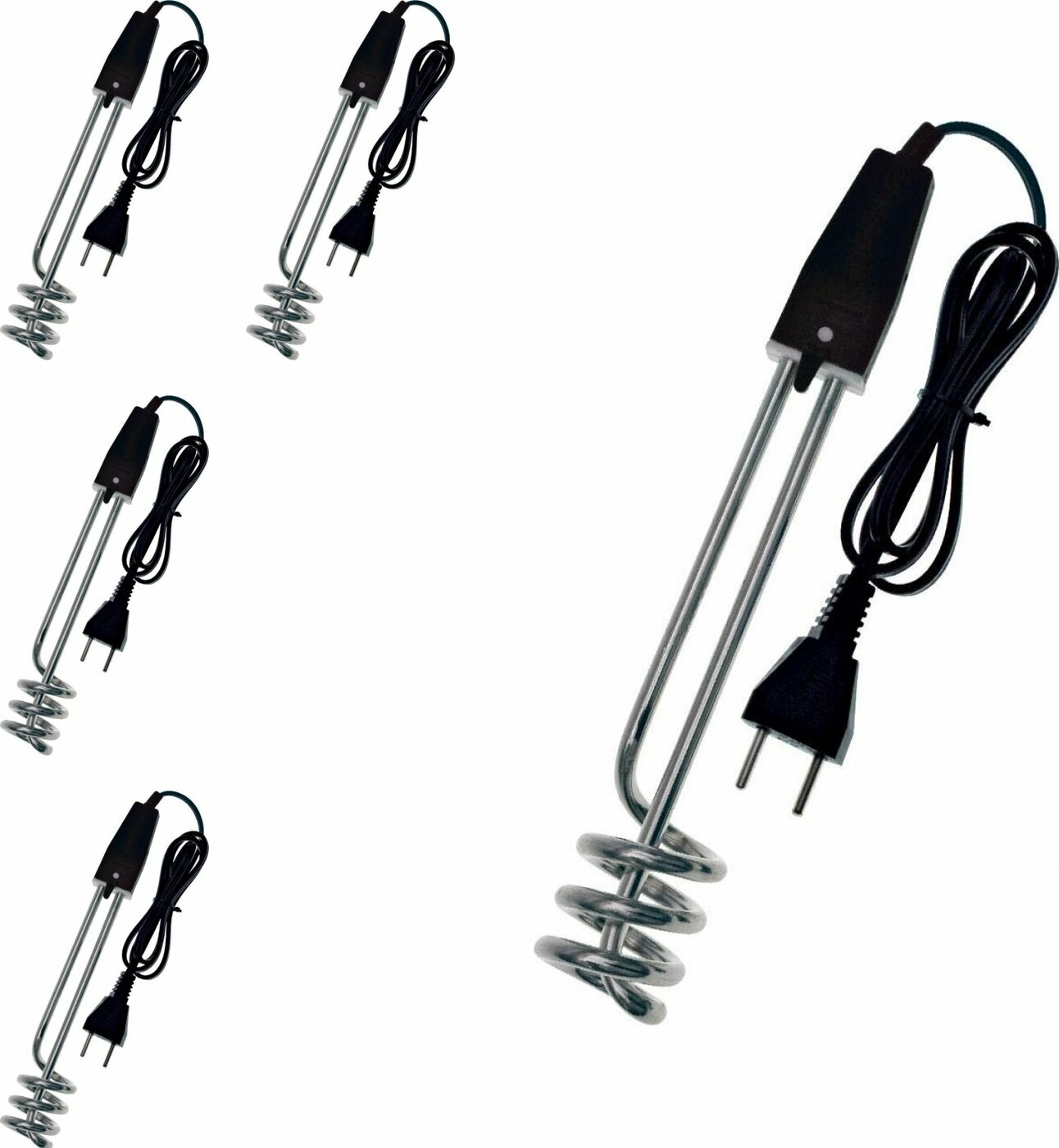 Электрокипятильник TDM Electric ЭК-1.5 1.5 кВт 230В ТЭН 19.5 см шнур 85 см никелированное железо (комплект из 4 шт.)