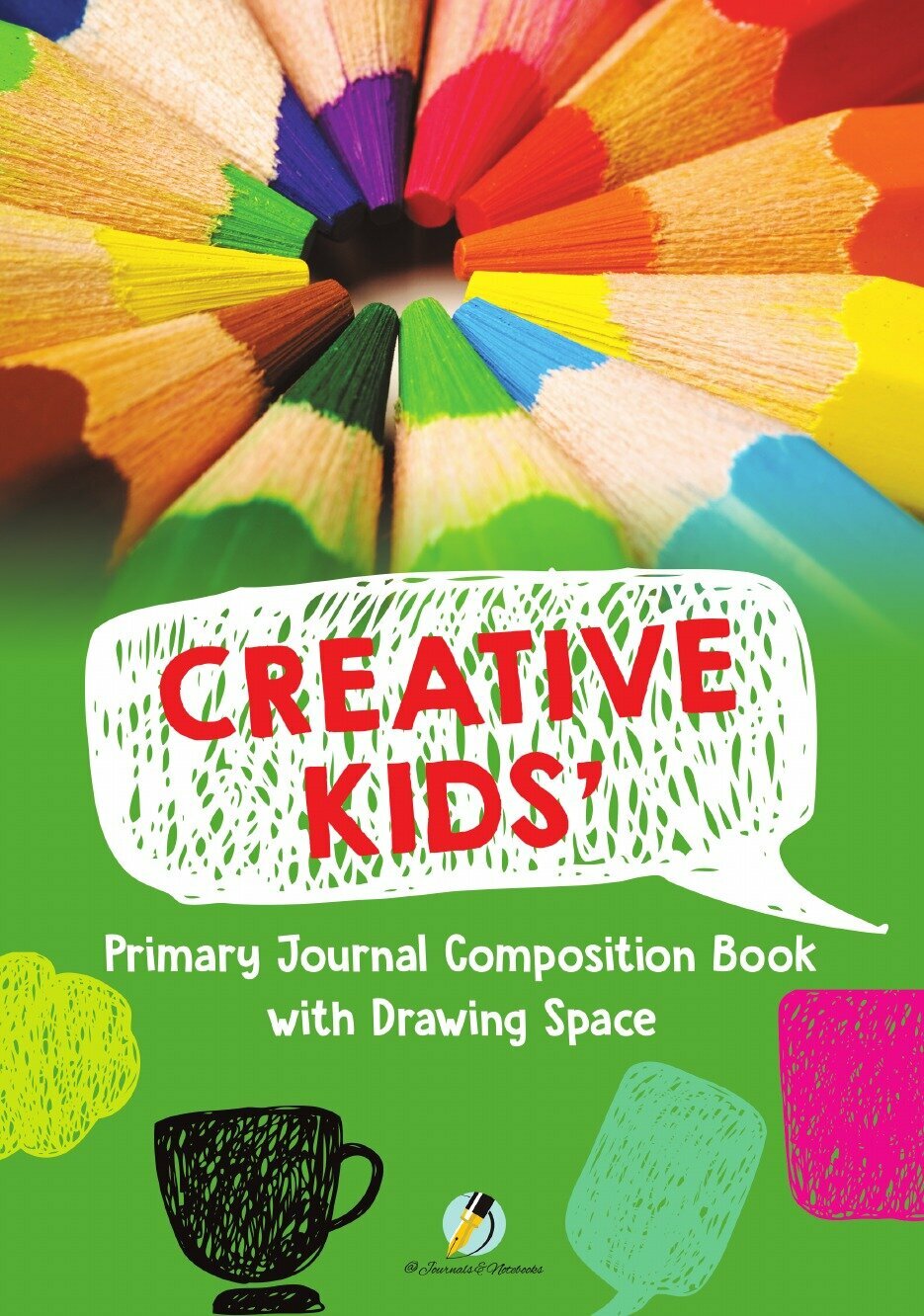 Creative Kids' Primary Journal Composition Book with Drawing Space