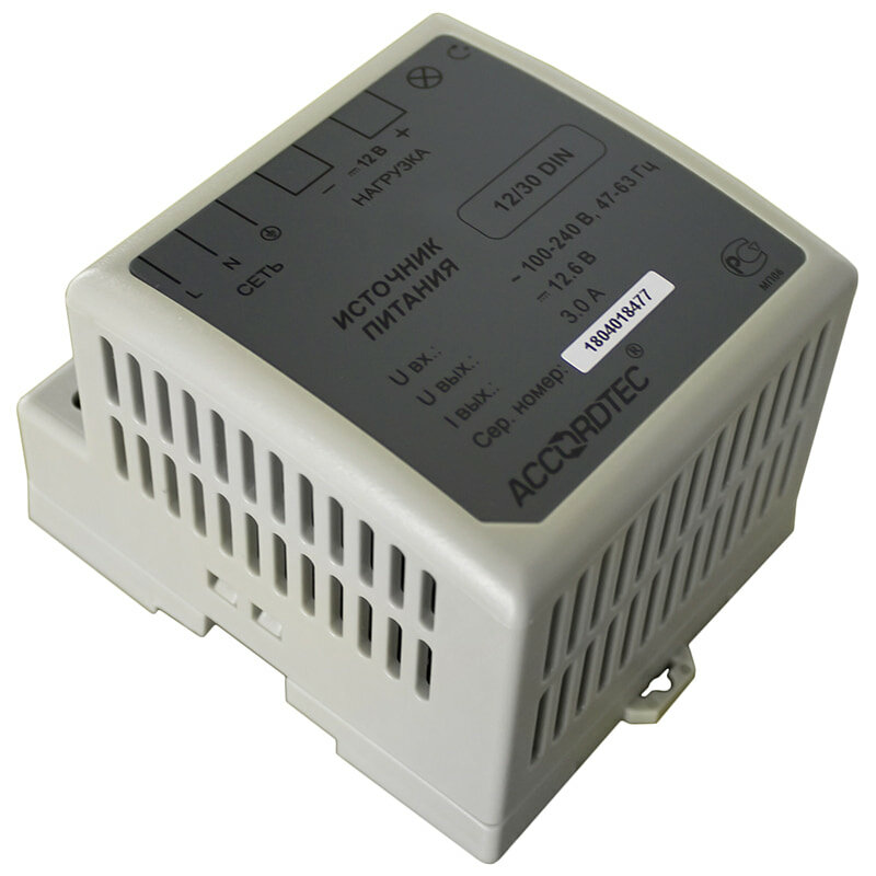 AT-12/30 DIN блок питания AccordTec