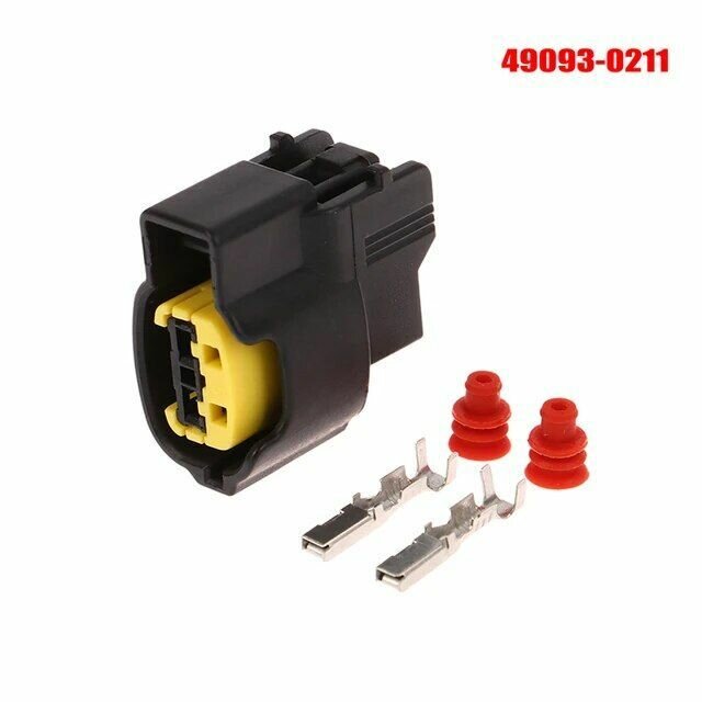 Разъем 49093-0211 2-х контактный катушки зажигания Hyundai/Kia 1879000288AS - 4 шт, в комплекте