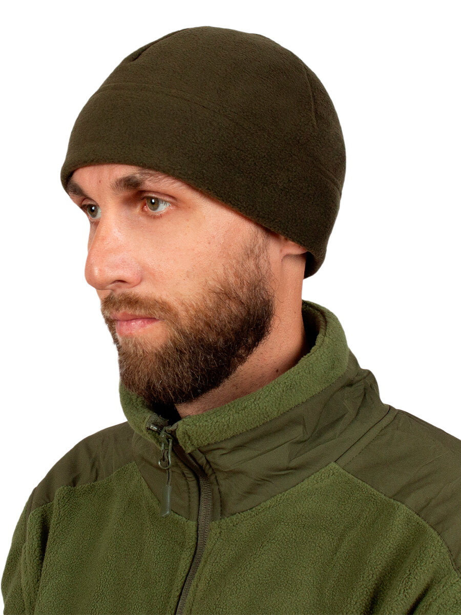 Шапка-бини Флисовая шапка Tactical Fleece, цвет Олива (Olive) для мужчин